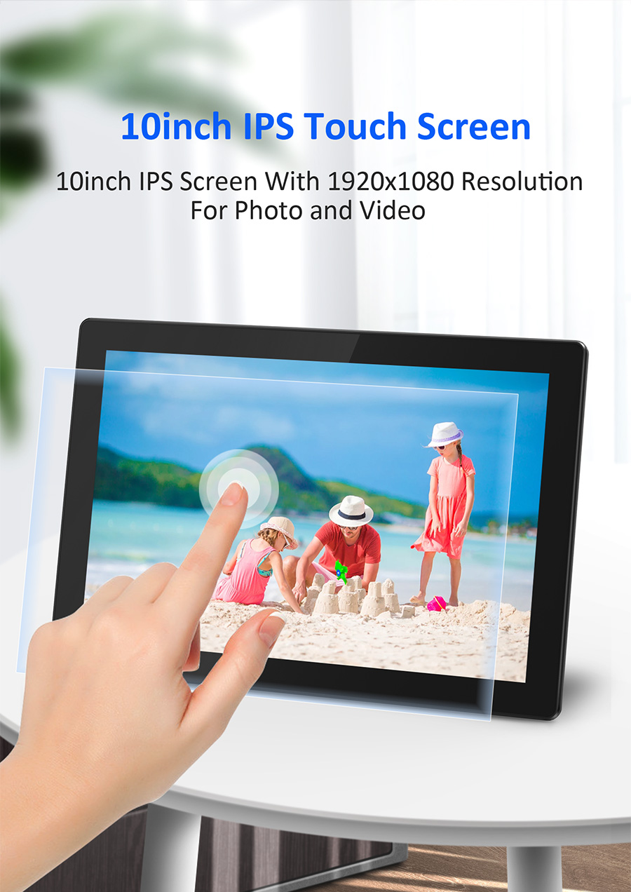 Wooden full HD Photo frame digital photo frame