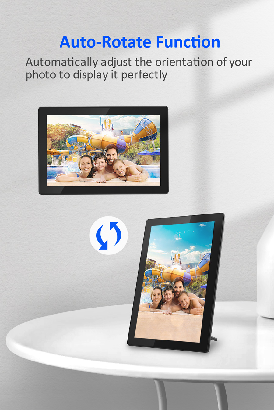 Wooden full HD Photo frame digital photo frame