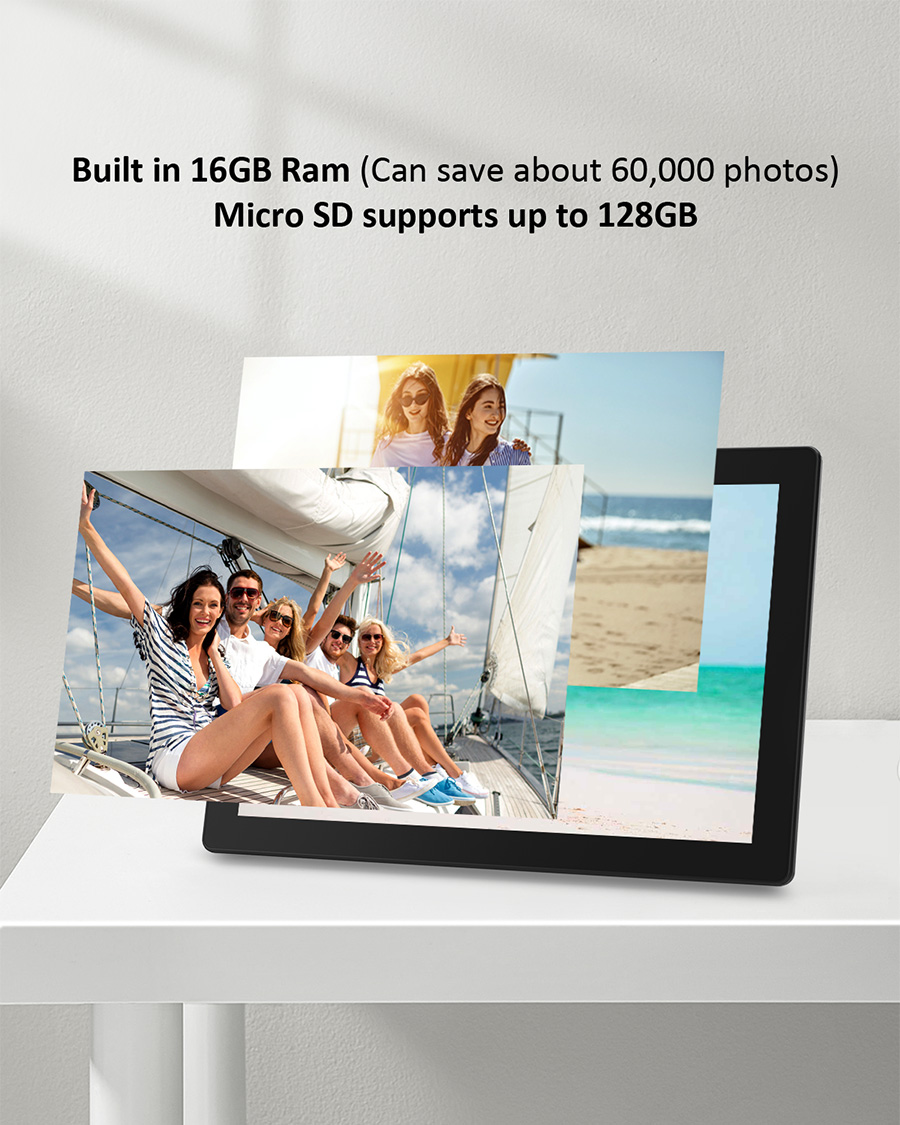 Wooden full HD Photo frame digital photo frame