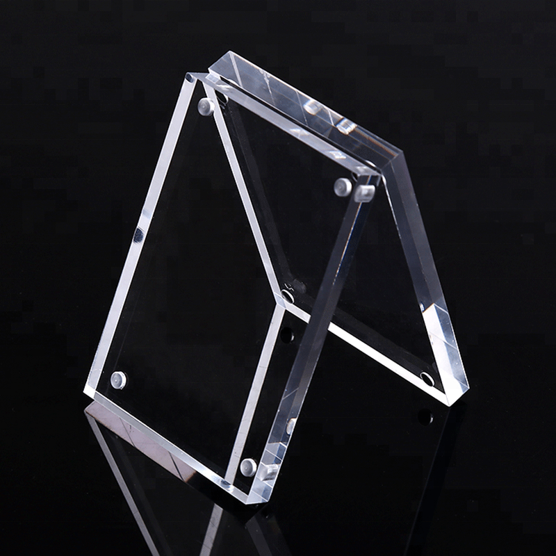 Custom transparent acrylic photo frame