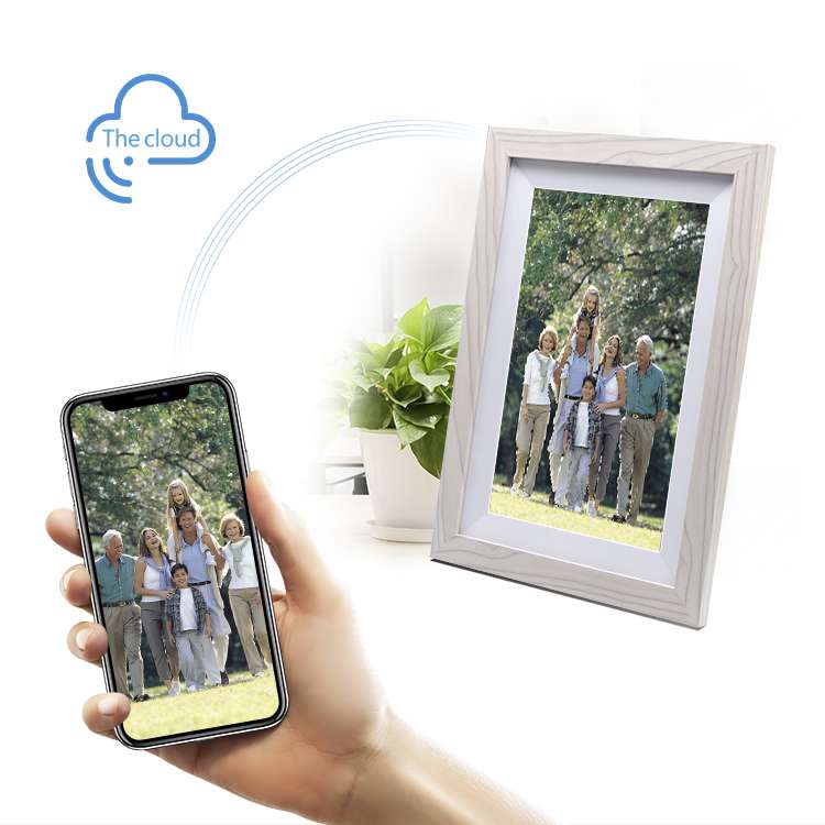 Wooden full HD Photo frame digital photo frame