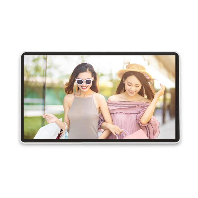 Black square wall-mounted digital photo frame