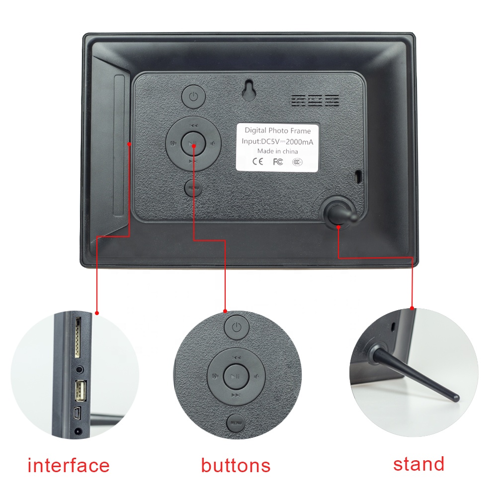 Custom small digital lcd photo frame