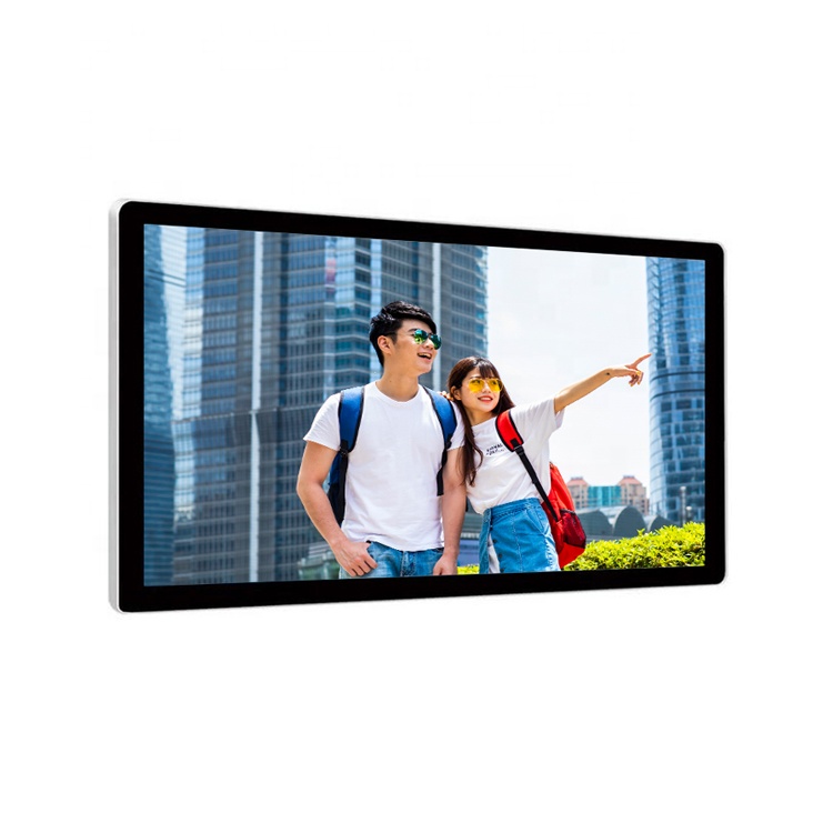 Black square wall-mounted digital photo frame
