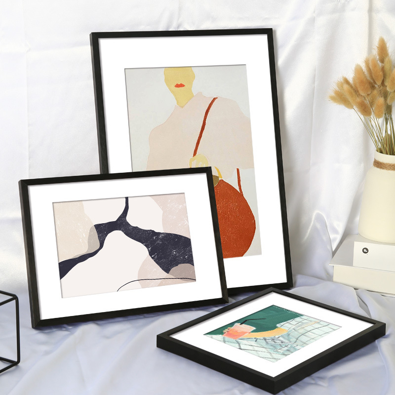 Minimalist poster puzzle framed picture frame