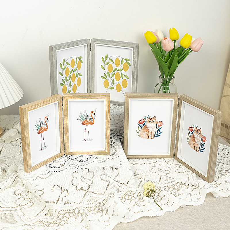 Small size wooden children's picture frame