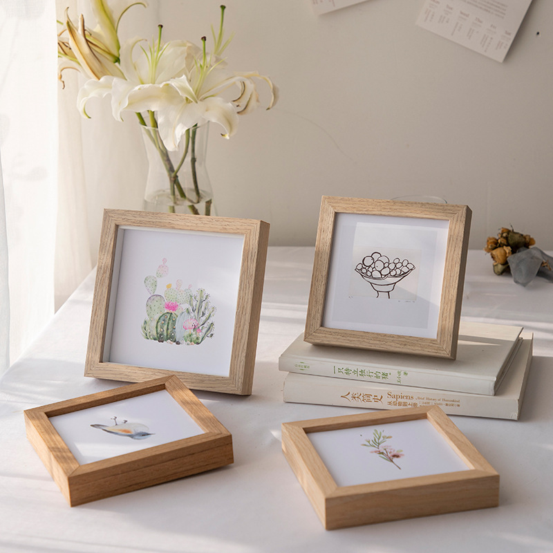 Popular simple square wooden photo frame